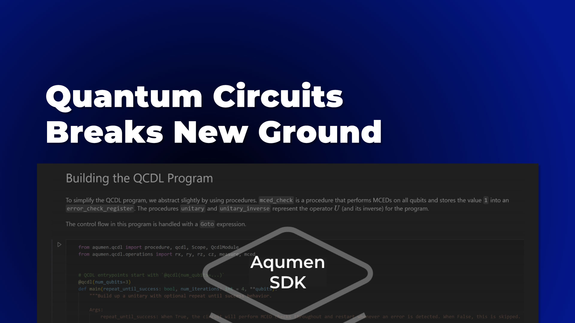 Accelerates Path to Commercializing High-fidelity Quantum Computing ...